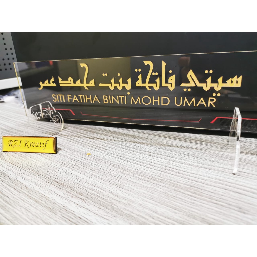 Tanda Nama Meja, Table Name Plate, Acrylic Table Name | Shopee Malaysia