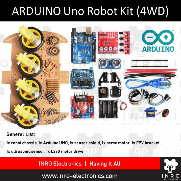 Arduino Uno R3 Tracking and Obstacle Avoidance Smart Robot Chassis ...