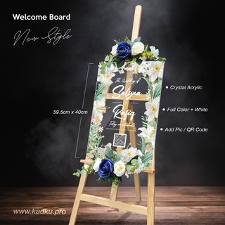 Crystal Welcome Board Custom Acrylic, Wedding Signage, Welcome Board ...