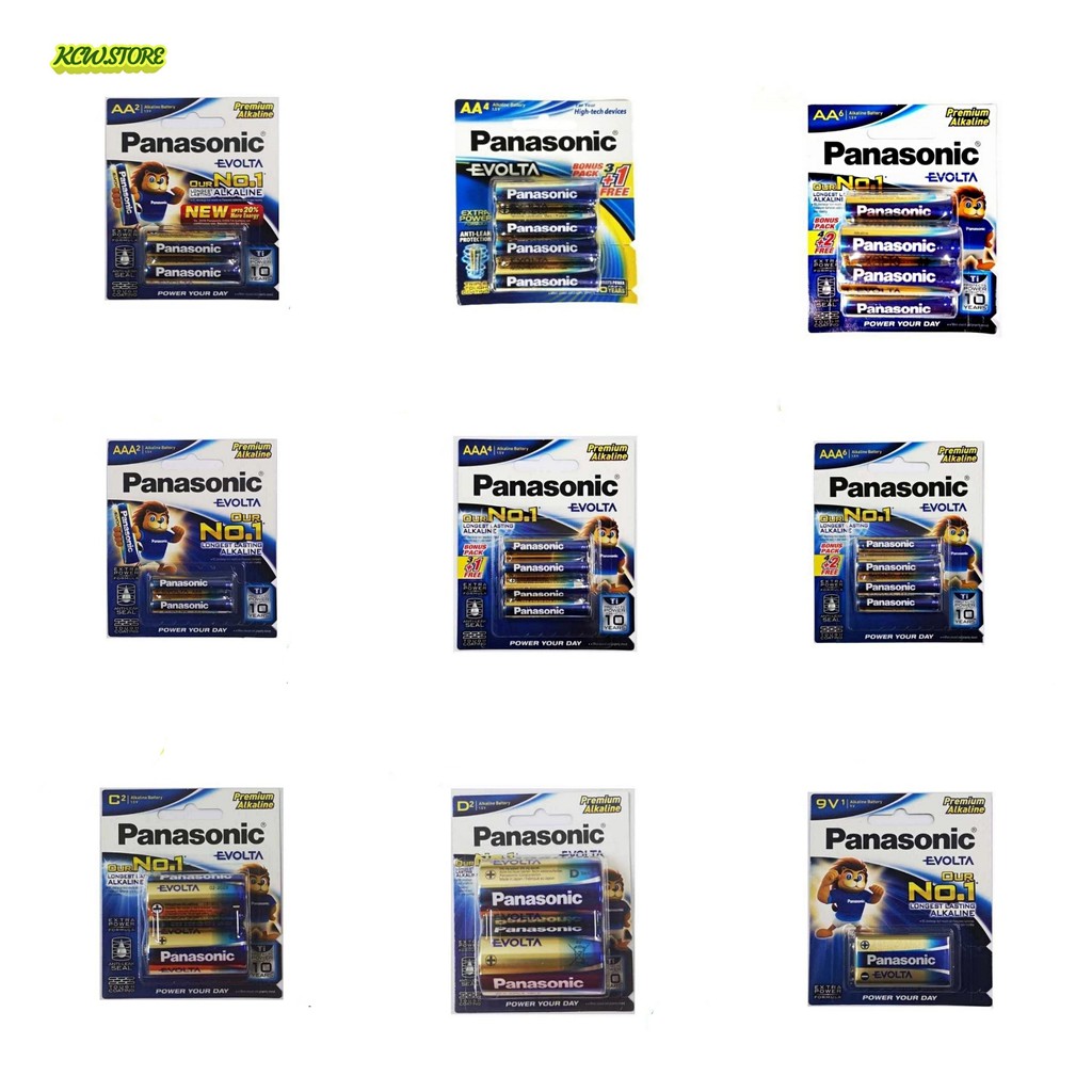 PANASONIC EVOLTA ALKALINE Batteries AA / AAA / C / D / 9V | Shopee Malaysia