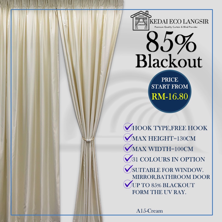 Langsir Naco (1Mx1.3M) Ready Made Curtain!Siap Jahit Langsir,Langsir ...