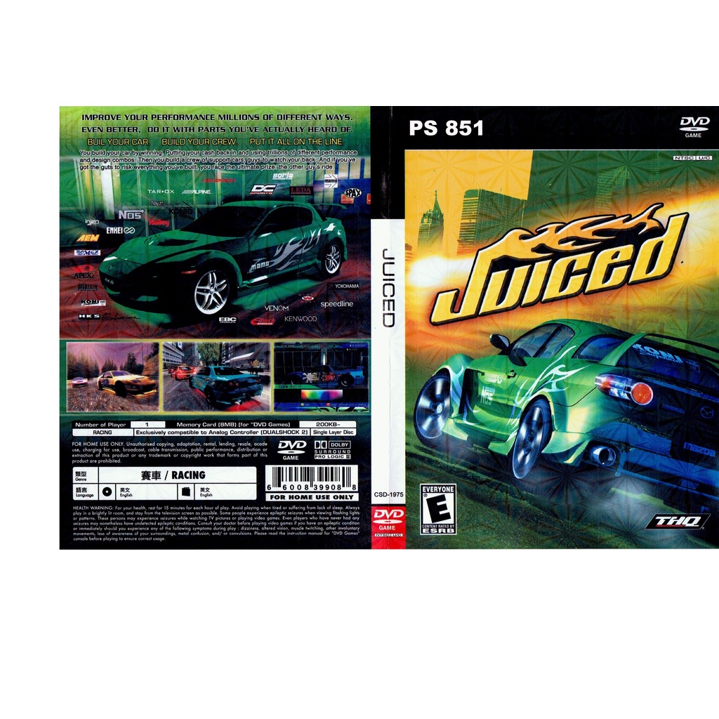 PS2 GAME COLLECTION JUICED (CD Version) | Shopee Malaysia