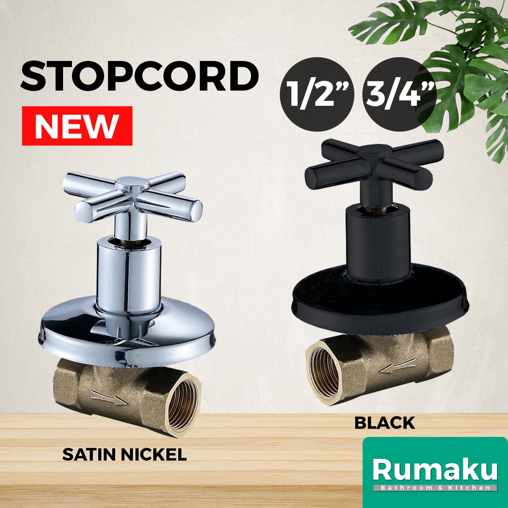 SUS 304 Stainless Steel Bathroom Stopcord Stopcock Basin Tap Bib Tap ...