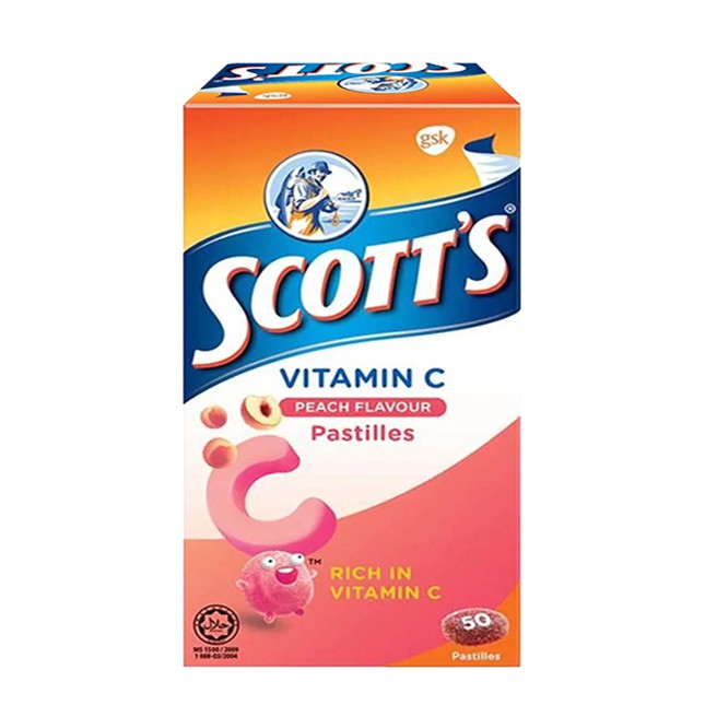 Scott's Vitamin C Pastille - Peach (50s) | Shopee Malaysia