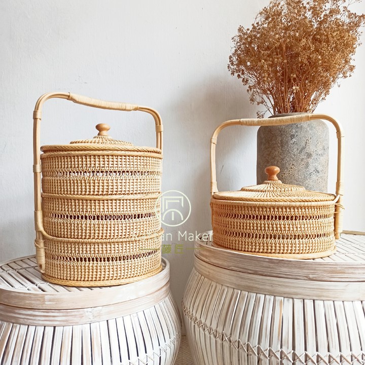 Bakul Rotan Tingkat / Rattan Basket / Bakul Rotan / Traditional Basket ...