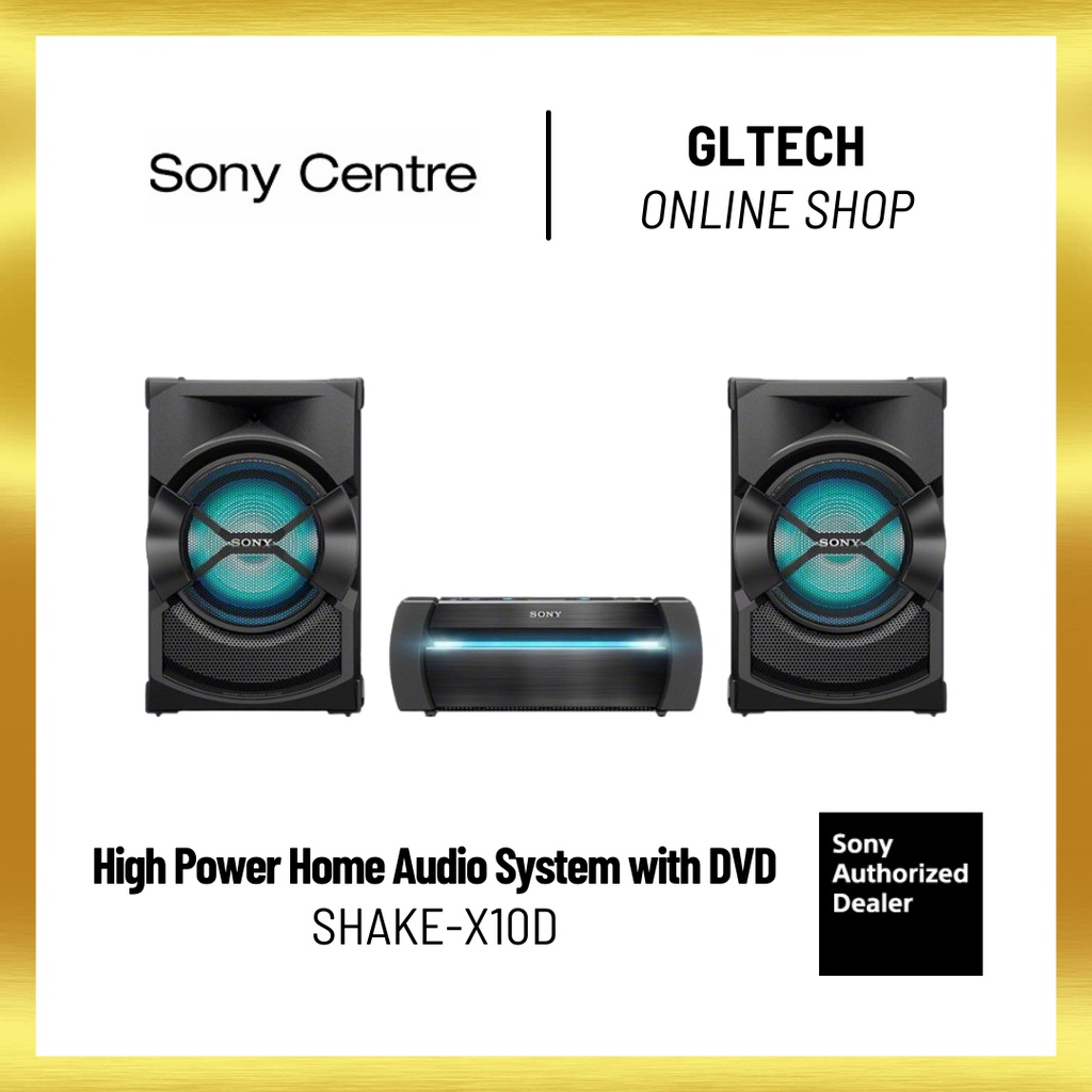 Sony [SHAKE-X10D] High Power Home Audio System with DVD X10D SHAKEX10D ...