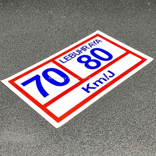 PUSPAKOM STICKER HAD LAJU LEBUHRAYA 70/80 KM/J STICKER | Shopee Malaysia