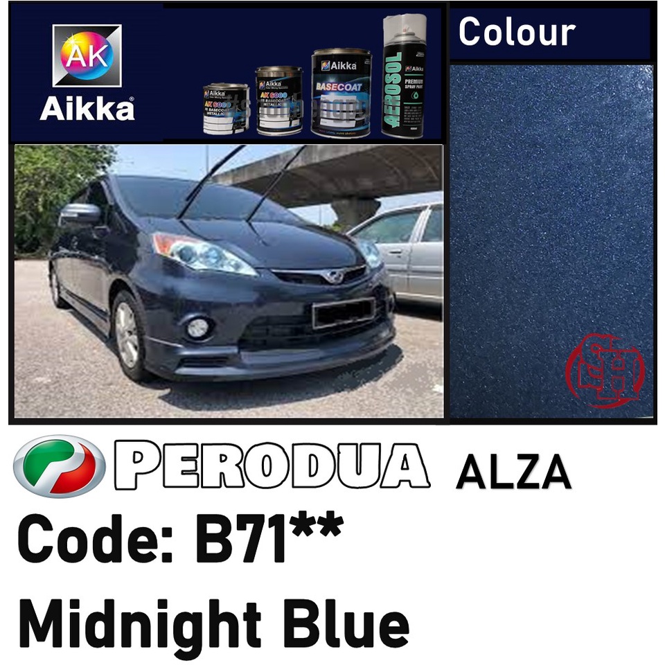 PERODUA ALZA Midnight Blue B71** Crystal /Aikka Oem Factory Colour ...