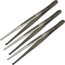 Steinlesss steel Dressing Forsep 13CM with teeth (1 each) | Shopee Malaysia