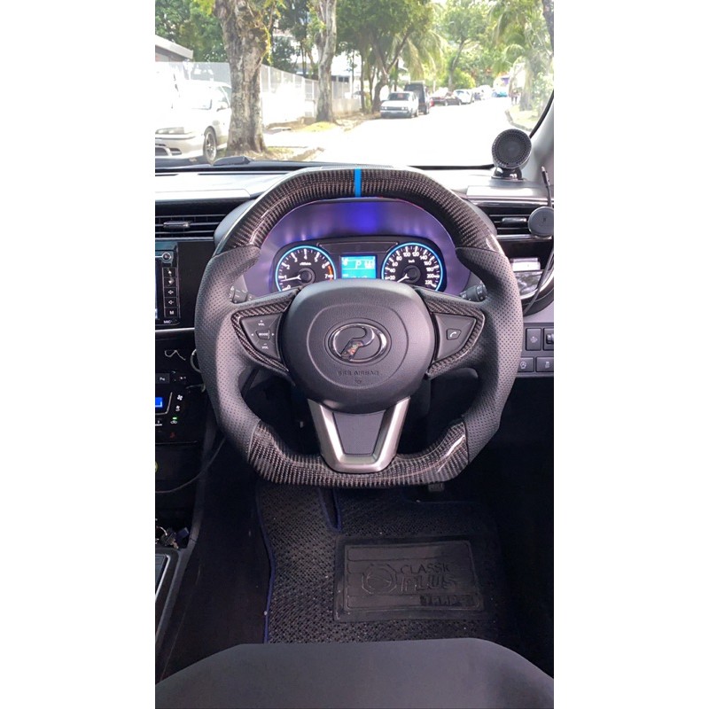 Perodua Myvi Carbon steering | Shopee Malaysia