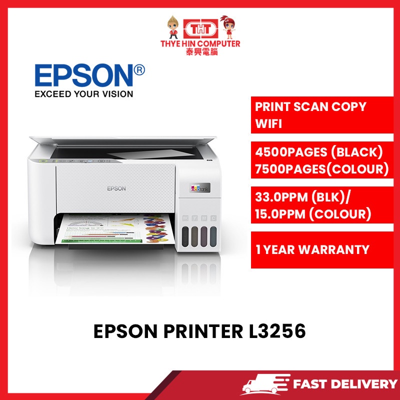 EPSON PRINTER L3256 ALL-IN-ONE | Shopee Malaysia