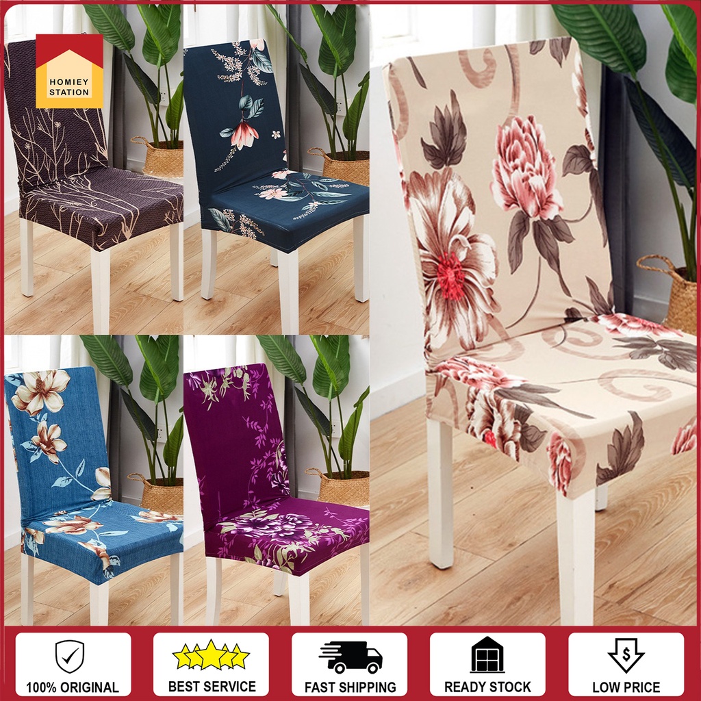 Corak Floral Sarung Kerusi Chair Cover Corak Super Durable Chair ...