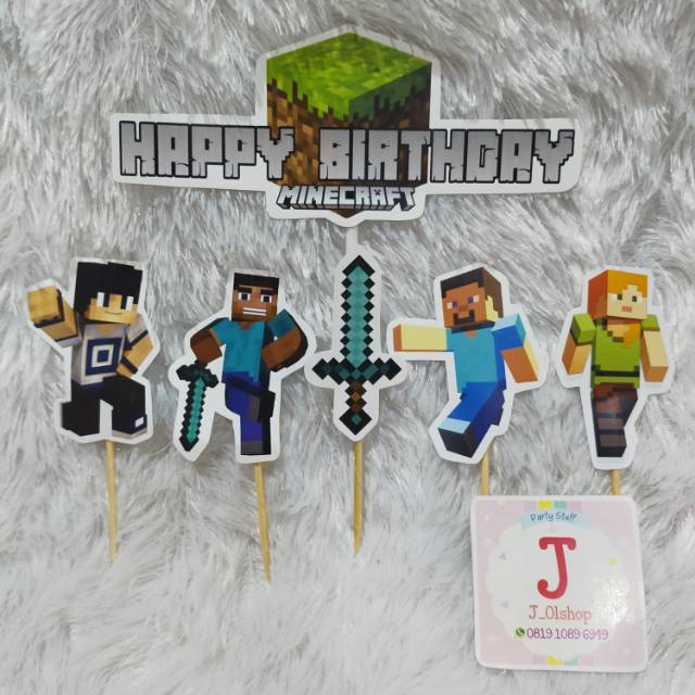Minecraft Cake Topper | Shopee Malaysia