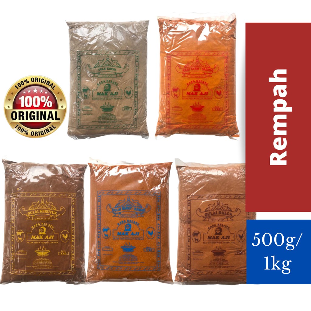 Rempah Gulai Mak Aji |Kari Ayam & Daging | Kurma | Dalca | Darat/Kawah ...