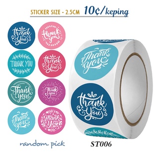 500pcs Thank You Sticker Stickers Terima Kasih Seal Label | Shopee Malaysia