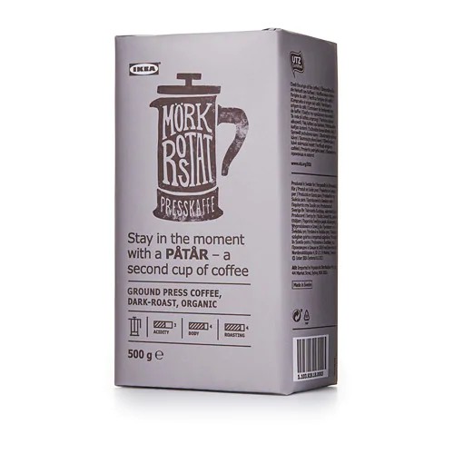 PATAR Press Coffee, Dark Roast, Organic, 100 % Arabica Coffee 500g ...