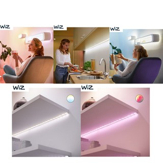 Philips WIZ LED Wifi Tunable White + Colour Bulb Downlight LED Strip 9w ...