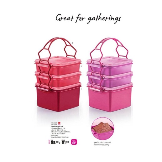 Tupperware Tiffin Delight Set | Shopee Malaysia