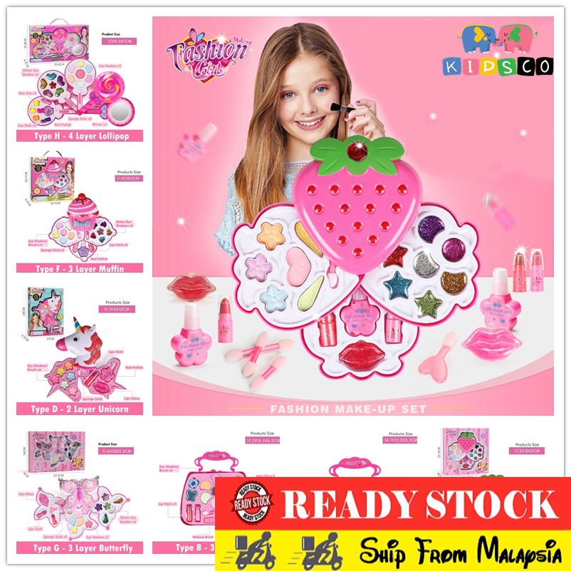 Permainan Solek Kanak-kanak Perempuan / Kids Pretend Play Makeup ...