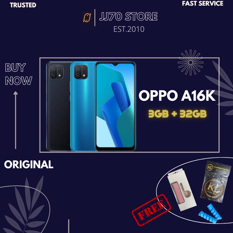 OPPO A16K ( 3GB RAM + 32GB ROM ) NEW 100% | Shopee Malaysia