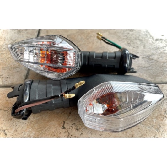 SIGNAL DEPAN SIGNAL BELAKANG RS150 V2 SMOKE TINTED FRONT SIGNAL DEPAN RS150 V2 REAR SIGNAL RS150 ...