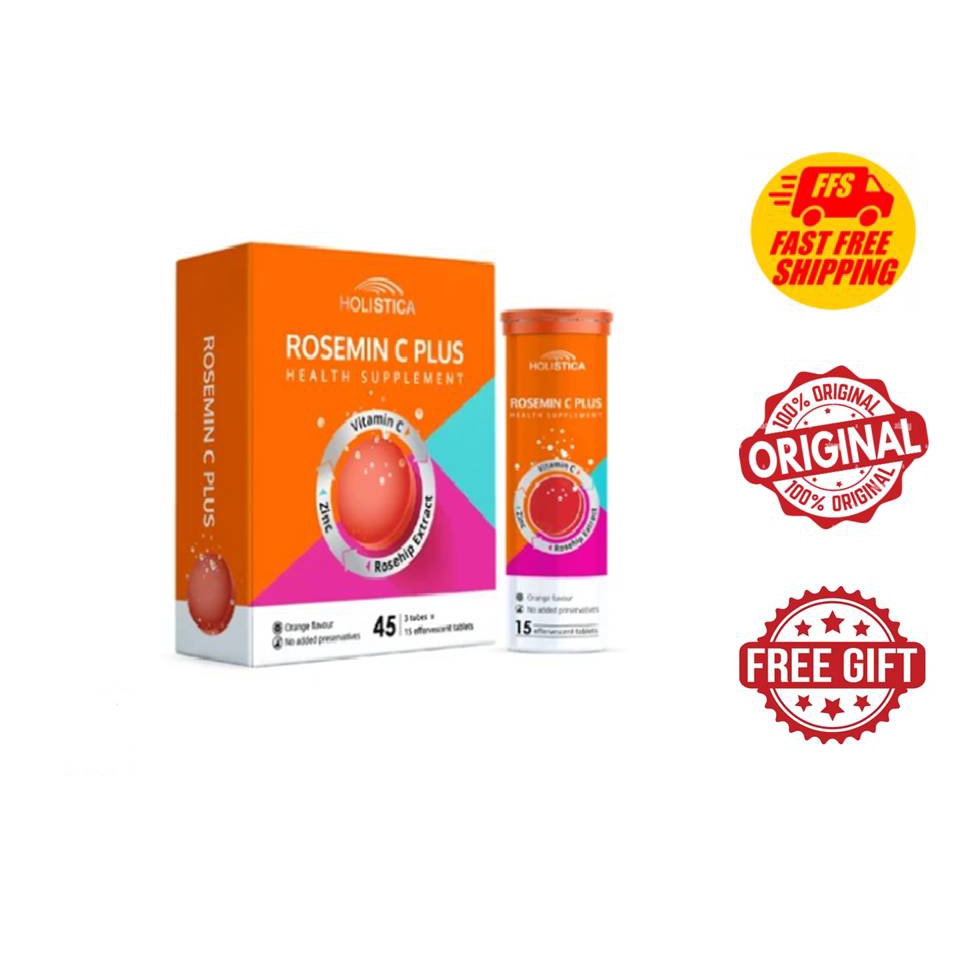 ELDON HOLISTICA ROSEMIN C PLUS 3 TUBES X 15 EFFERVESCENT TABLETS EXP 05/2024 | Shopee Malaysia