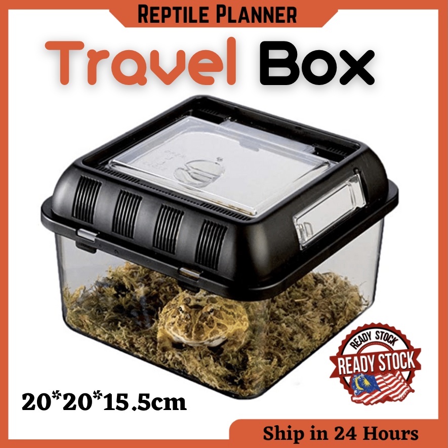 Reptile Plastic Breeding Box Shelter Insects Horn Frog Gecko Lizard ...