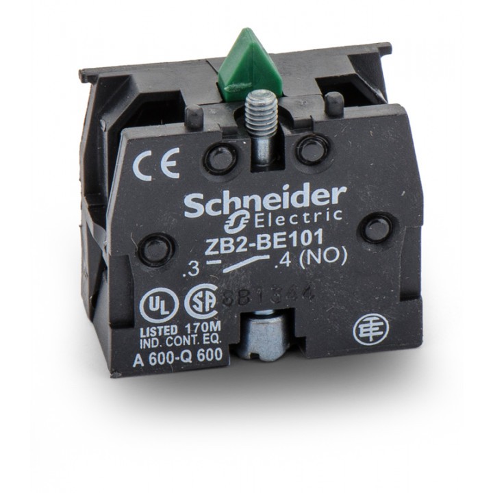 Schneider Electric Contact Block Screw terminal ZB2BE101/ZB2BE102 NO/NC ...