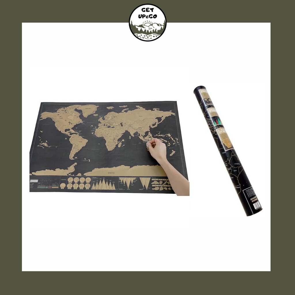 Scratch-able World Map | Shopee Malaysia