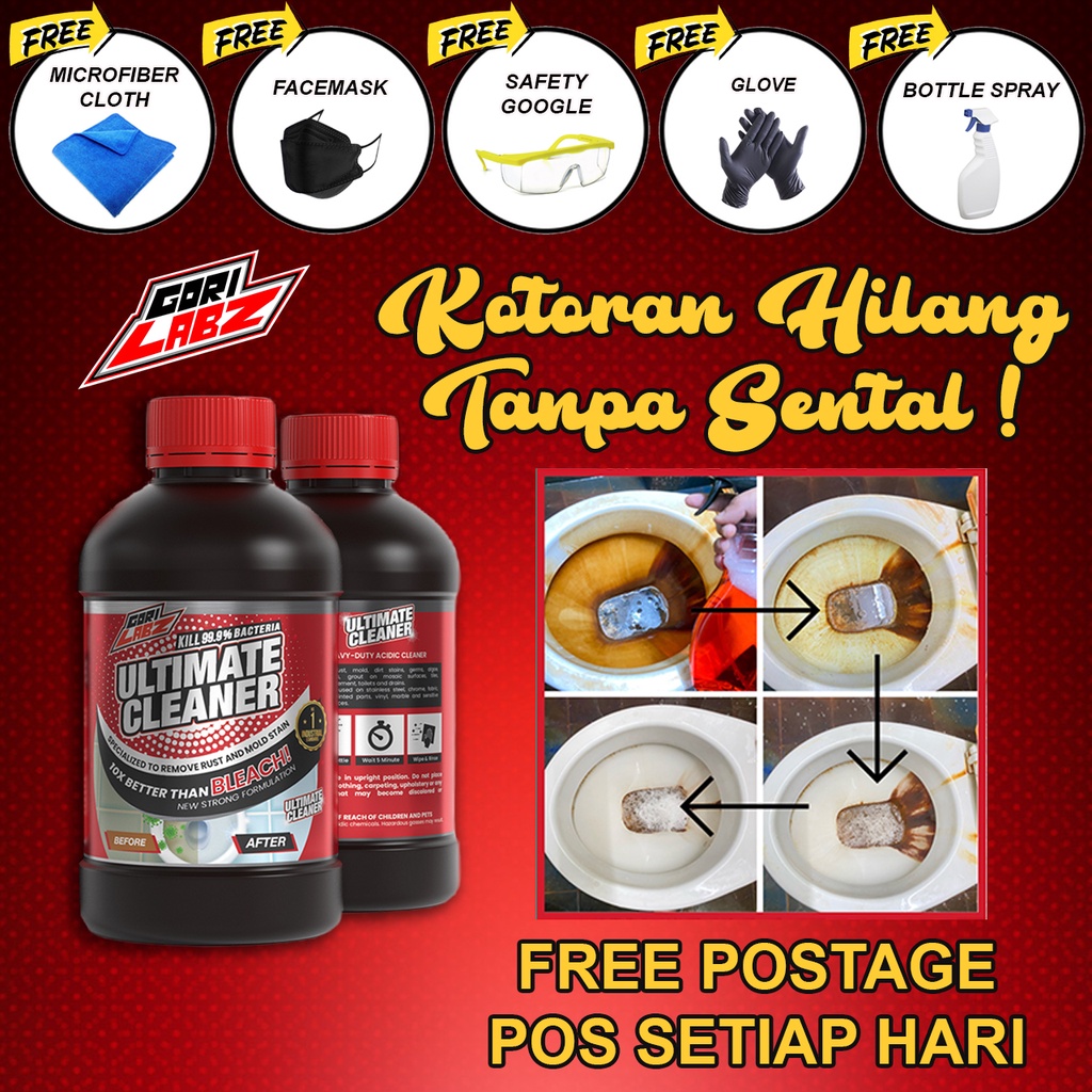 Gorilabz Ultimate Cleaner pencuci mozek & jubin | Shopee Malaysia