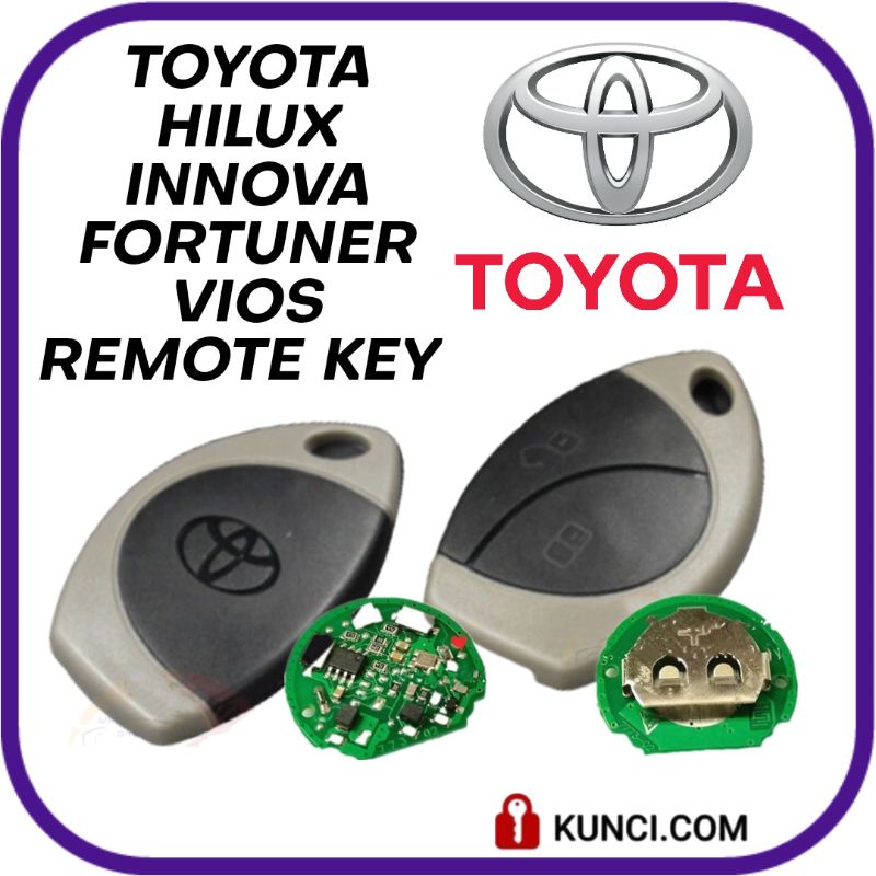 TOYOTA HILUX INNOVA FORTUNER VIOS REMOTE KEY COBRA REMOTE KEY | Shopee ...