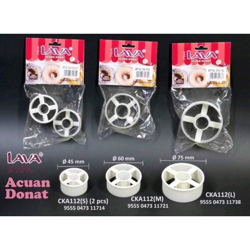 LAVA Acuan Donut / Donut Cutter / Donut Mould / Plastic Bakery Pastry ...