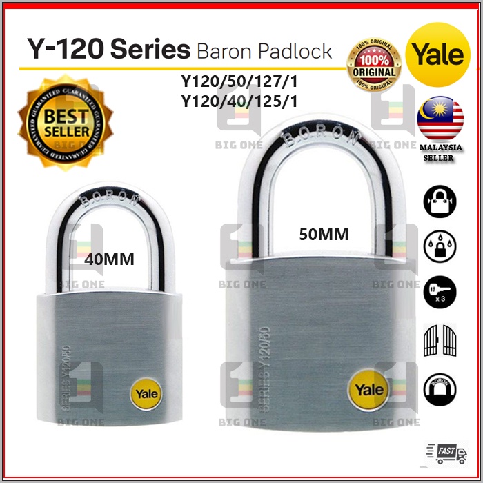 (40MM, 50MM, 60MM) YALE Y120 BORON STEEL HIGH SECURITY WET CONDITION ...