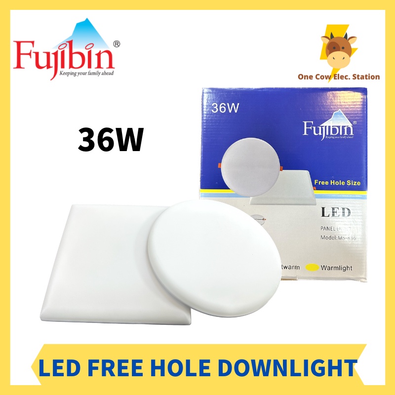 Fujibin FREE HOLE SIZE (3"-8") LED 36W #Downlight (Round/Square ...