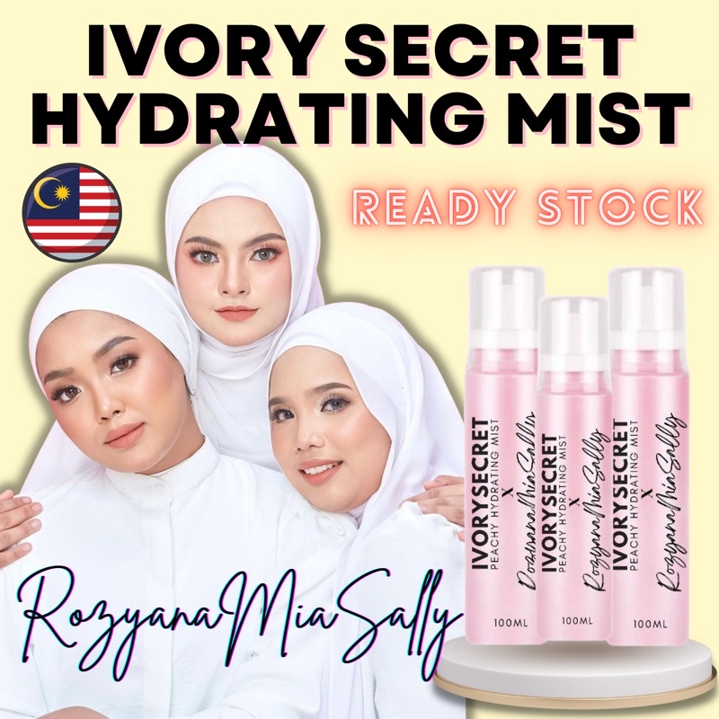 IVORY SECRET HYDRATING MIST X ROZYANA MIA SALLY READY STOCK ORIGINAL HQ ...
