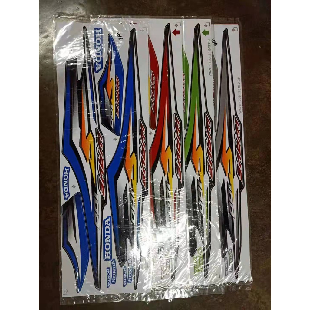 Wave 100R Stiker Cover Set Thailook | Shopee Malaysia
