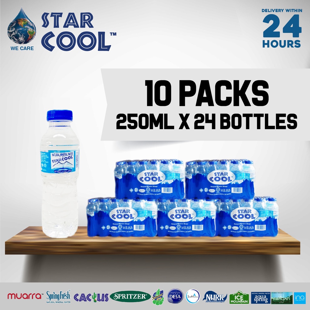 STAR COOL Mineral Water (250ml x 24 Bottles x 10 Packs) | Shopee Malaysia