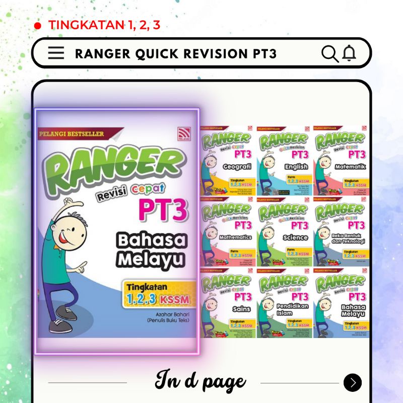 [ Buku Rujukan PT3 ] - Revisi Cepat PT3 Quick Revision PT3 Pelangi ...