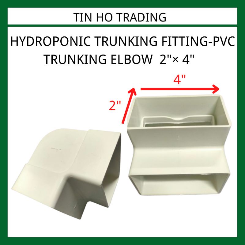 Hydroponic Trunking Fitting - Pvc Trunking Elbow 2" x 4" | Shopee Malaysia