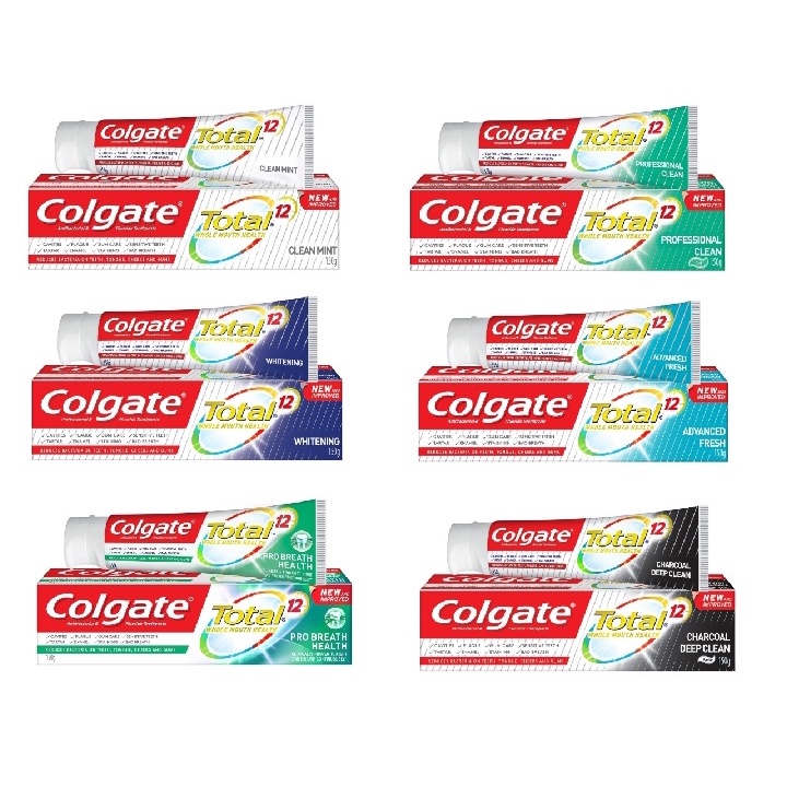 Colgate Total 12 Hours Toothpaste single pack 150g / twin pack | Shopee ...