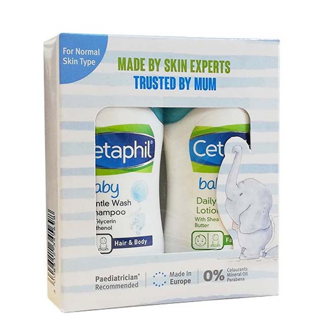 CETAPHIL Baby Trial Set Gentle Wash & Shampoo 50ml + Daily Lotion 50ml ...