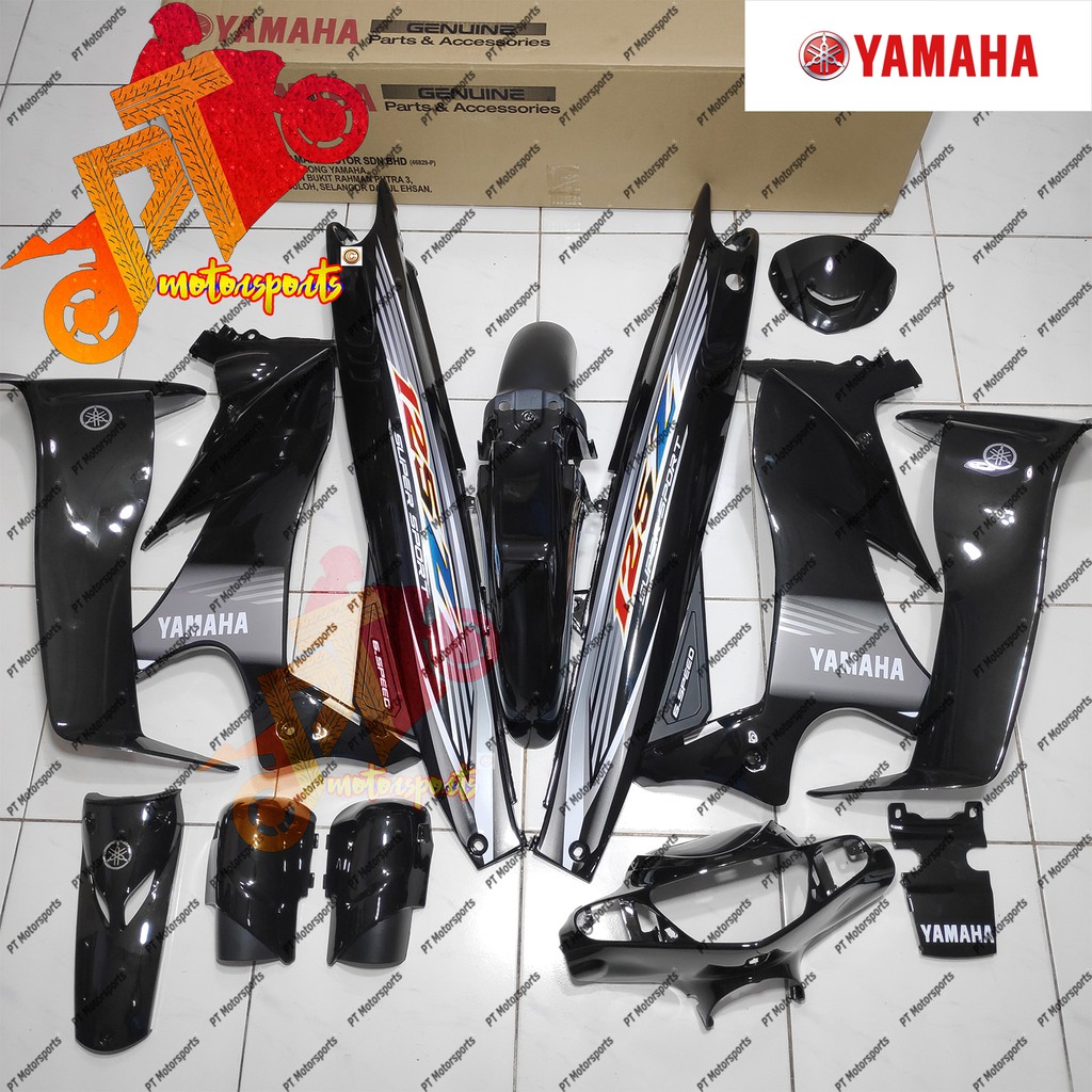 Yamaha 125ZR 125Z Black Sticker 8 Black Hitam Robot Siap Logo 3pcs HLY ...