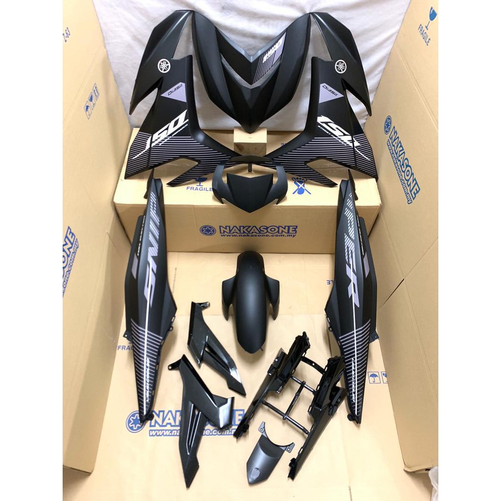 Y15ZR V1 Y15 V1 V2 SNIPER BODY COVER SET LOCAL YELLOW BLACK GREEN TANAM ...