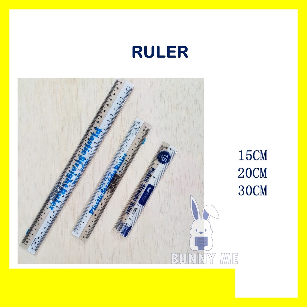 HIGH CLASS PLASTIC STRAIGHT RULER 15CM / 20 CM / 30 CM / PEMBARIS PLASTIK | Shopee Malaysia