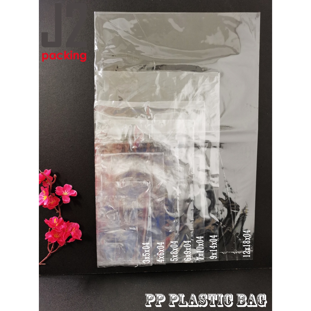PP Clear Plastic Bag 0.04mm / Plastic Packing / Plastic PP Transparent ...