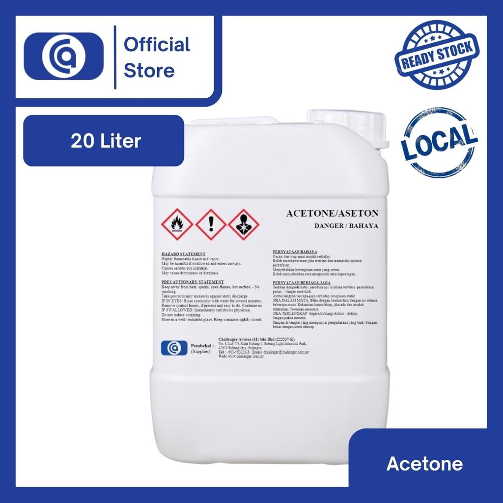 Acetone (20 Liter / 20L) | Shopee Malaysia