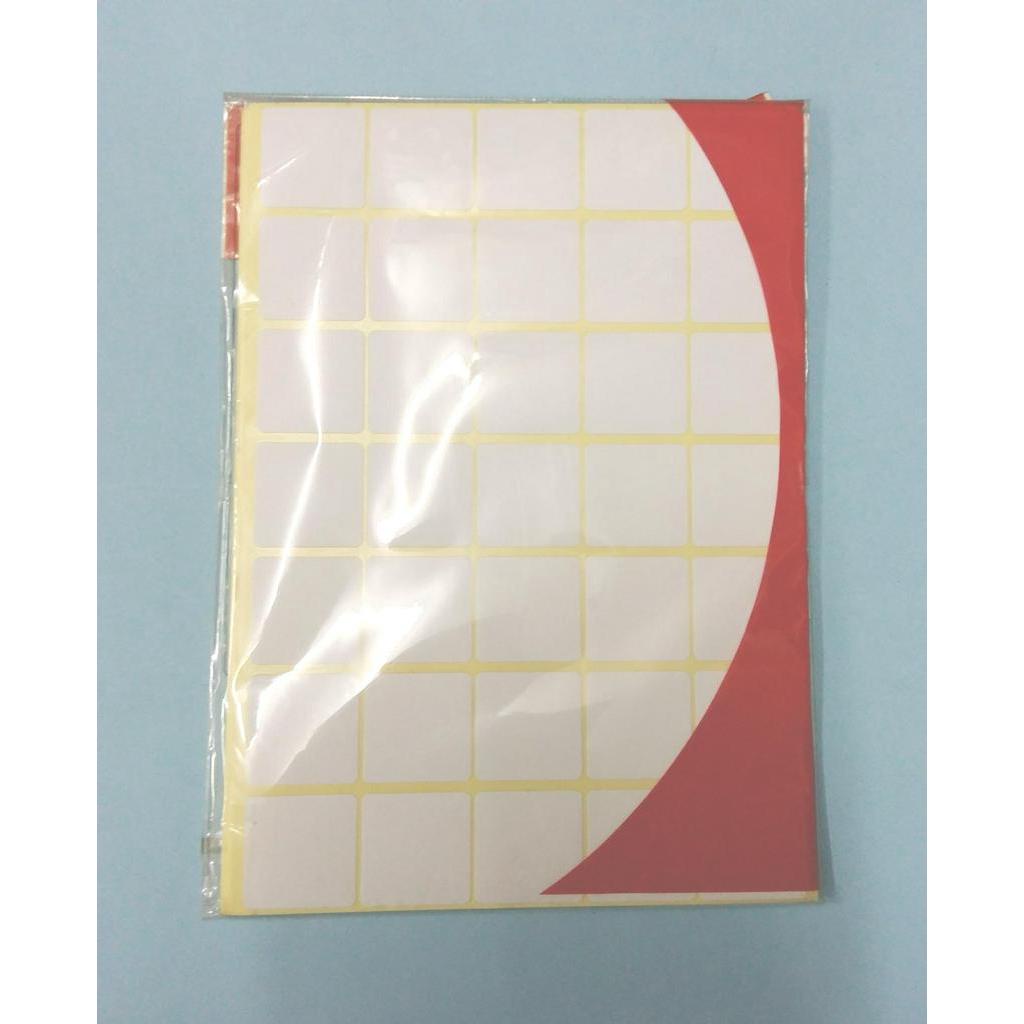 Sticker Label 25mm x 25mm (White) | Shopee Malaysia