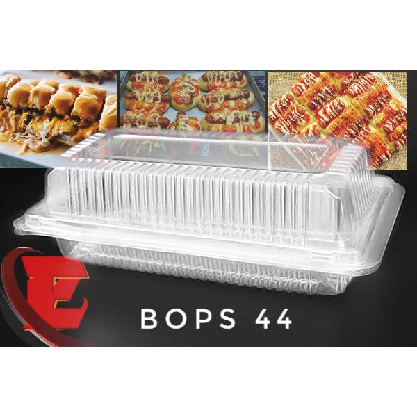20 Pcs OPS Hot Dog Case with Cover [BOPS-44] / Disposable Container ...