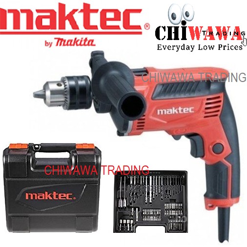 MAKTEC 470W 13mm MT817X100 PERCUSSION HAMMER DRILL MACHINE WITH TOOL ...
