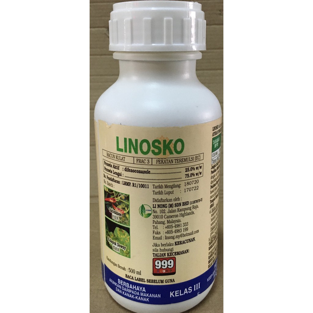 Linosko 500ml / racun kulat / antraknos & kulapuk downy " ready stock ...